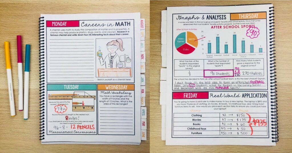 Making Math a Practice with a Daily Bell Ringer Journal - The SuperHERO ...