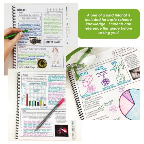 Science Bell Ringer Journal for the Entire School Year: Middle & High ...