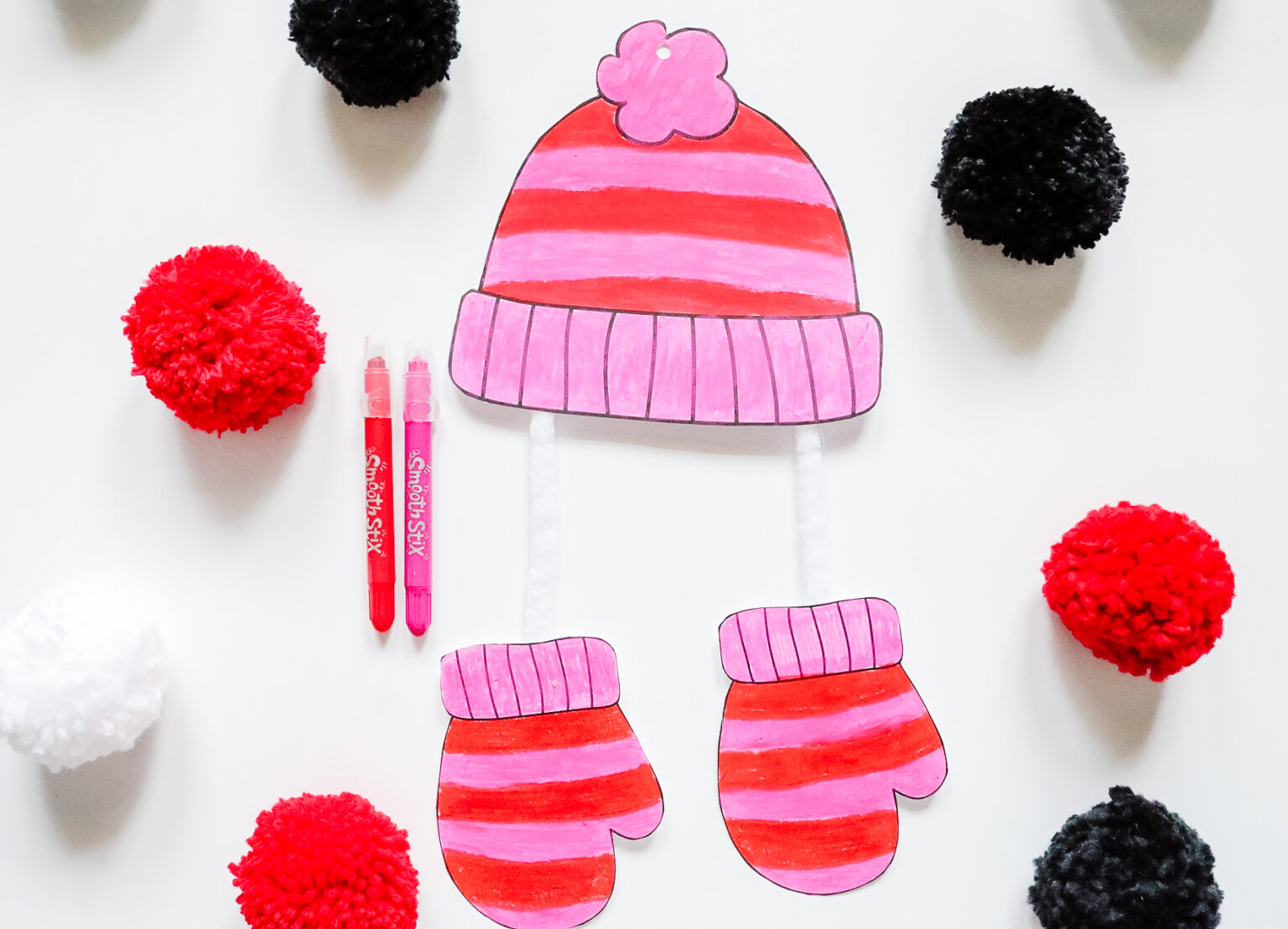DIY Winter Hats & Gloves Craft for Elementary - The SuperHERO Teacher
